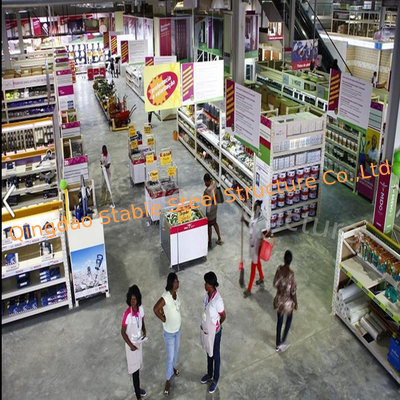 Light Steel Structure Supermarket with Modern Design and large space supplier