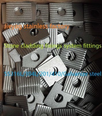 SS304/316L Stone Cladding fixing/ C Bracket/Anchor for marble fixing system/c angle/marble bracket/stone anchor supplier