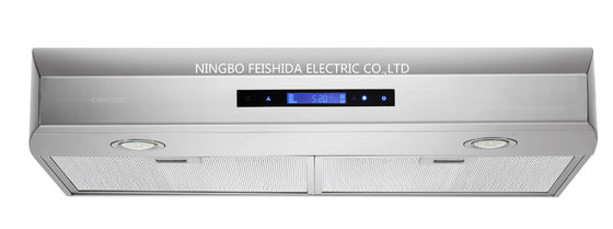 Stainless steel remote control Etl 350cfm slim super quiet gas stove american stainless steel baffle filter range hood