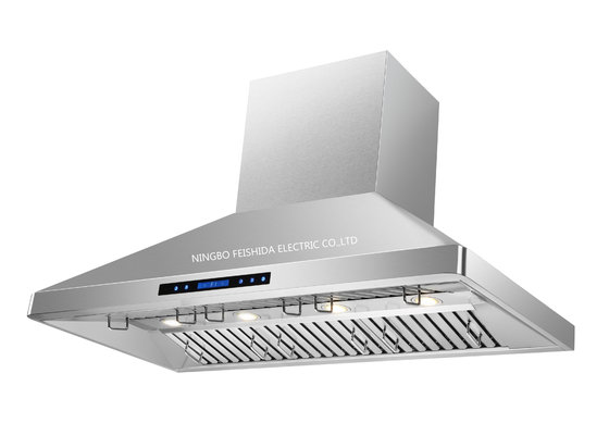 New 10" etl 1680cfm commercial powerful gas stove dual motors stainless steel baffle filter range hood