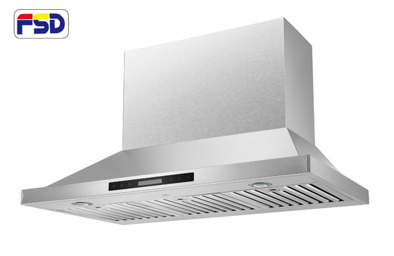 42"/48" Wall Mount 1200cfm motor Sensitive switch with timer stainless steel baffle filterCommercial Range Hood