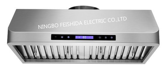 900cfm 10" etl  commercial under cabinet stainless steel baffle filter electronic control range hood