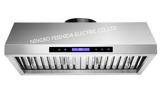 900cfm 10" etl  commercial under cabinet stainless steel baffle filter electronic control range hood