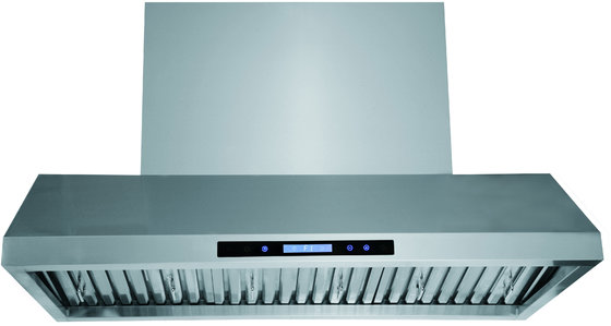 900cfm Stainless Steel Baffle Filter Range Hood with Halogen Lamp , Single Motor