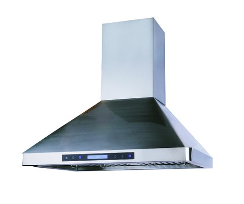 B05 6" Etl900cfm Baffle filter Wall mounted extractor hood 30 inch 36 inch