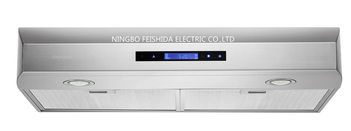 Stainless steel remote control Etl 350cfm slim super quiet gas stove american stainless steel baffle filter range hood