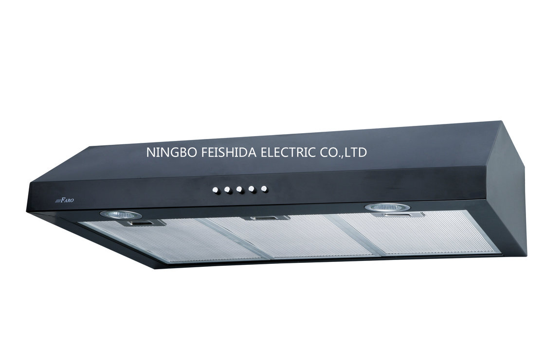 Black Under Cabinet Range Hood 6" powerful LCD switch , 600cfm Under Cabinet Hood Fan