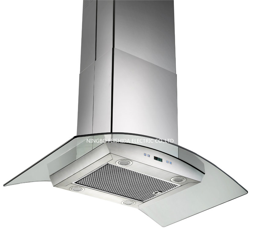 Aluminum filter Island Mount Range Hood  stainless steel ETL
