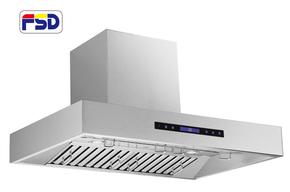 30"/36"/42"/48"/54"/60" powerful 2000cfm dual motors electronic switch 10" vent stainless steel range hood
