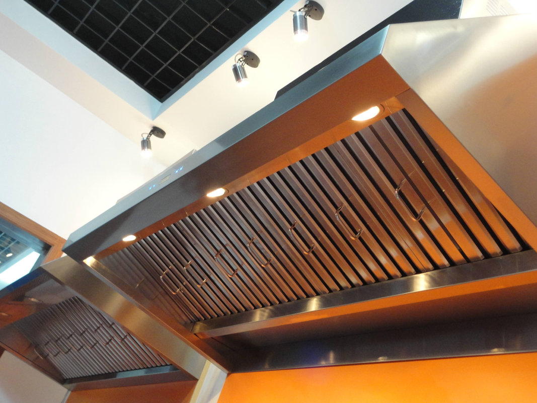 2000cfm Baffle Filter Range Hood stainless steel remote control