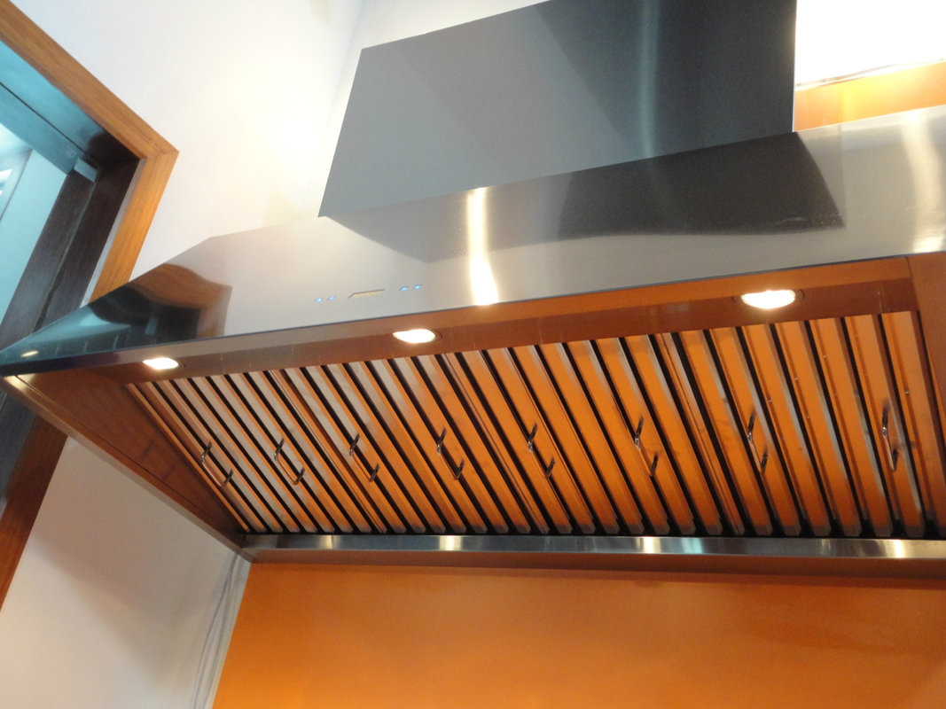 Stainless Steel Baffle Filters 1.00mm , Residential Range Hoods