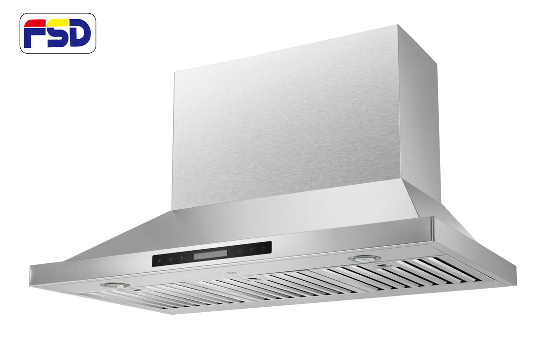 42"/48" Wall Mount 1200cfm motor Sensitive switch with timer stainless steel baffle filterCommercial Range Hood