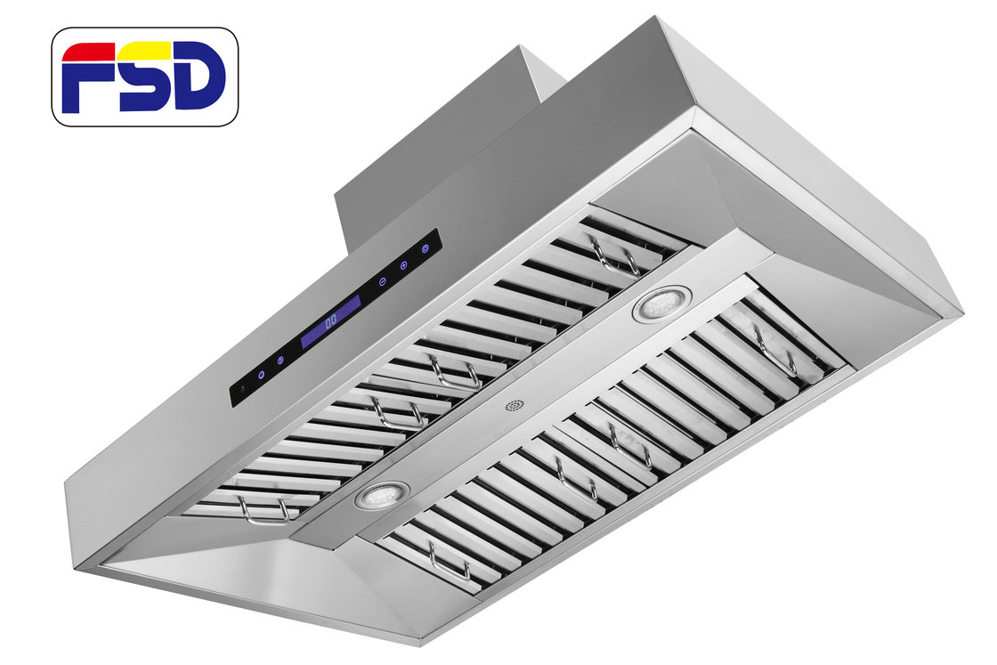 600cfm Outdoor Range Hood stainless steel baffle filter   singel motor
