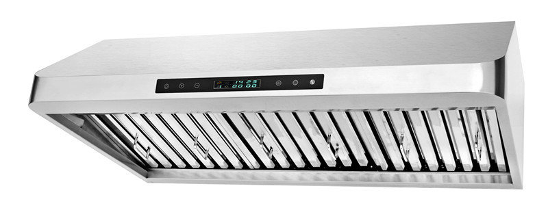 Stainless Steel Under Cabinet cooker hood with 6 speed LCD ELECTONIC CONTROL PANEL