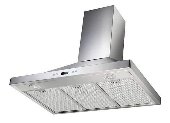 B02 6" ETL900CFM COMMERCIAL POWERFUL GAS STOVE AMERICAN STAINLESS STEEL BAFFLE FILTER RANGE HOOD