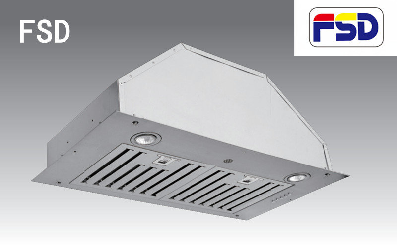 Slim Body 600cfm 430 stainless steel Insert range hoods with Baffle filter