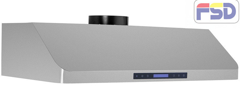 Slim Body Stainless Steel Under Cabinet Range Hood For Cooking , Kitchen Hood Fan