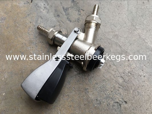 Brass D Type Beer Keg Parts Coupler Probe With 304 Stainless Stee