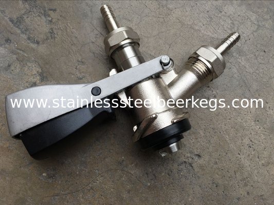 Brass D Type Beer Keg Parts Coupler Probe With 304 Stainless Stee