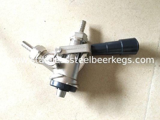 S type coupler with pressure relief valve pull handle