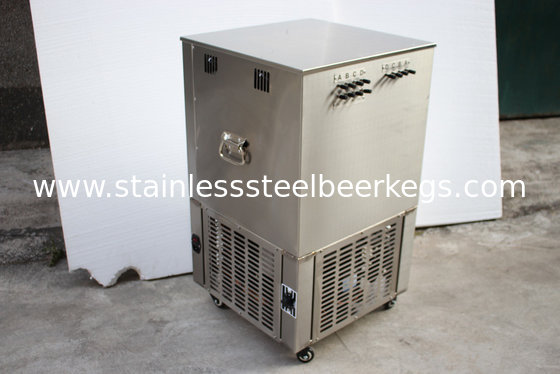 Vertical beer cooler dispenser