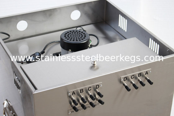 Vertical beer cooler dispenser