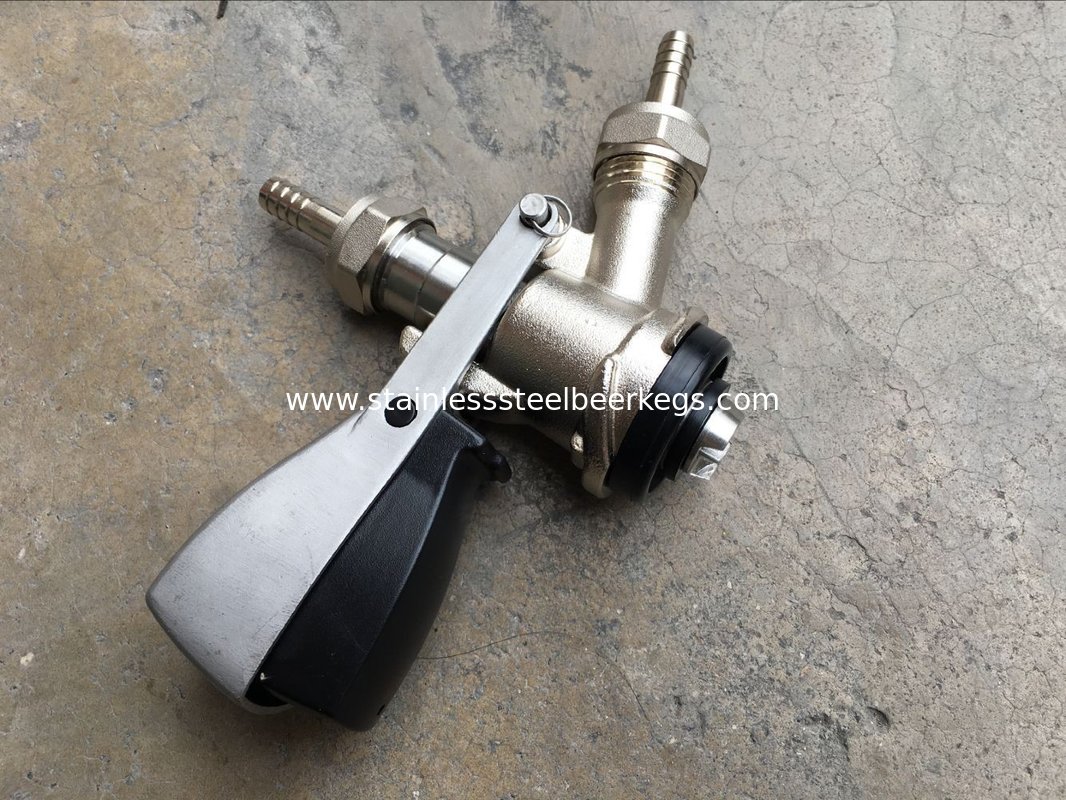 Brass D Type Beer Keg Parts Coupler Probe With 304 Stainless Stee