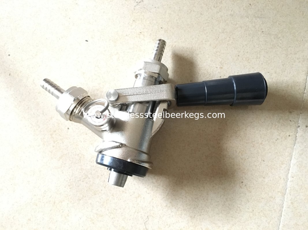 S type coupler with pressure relief valve pull handle