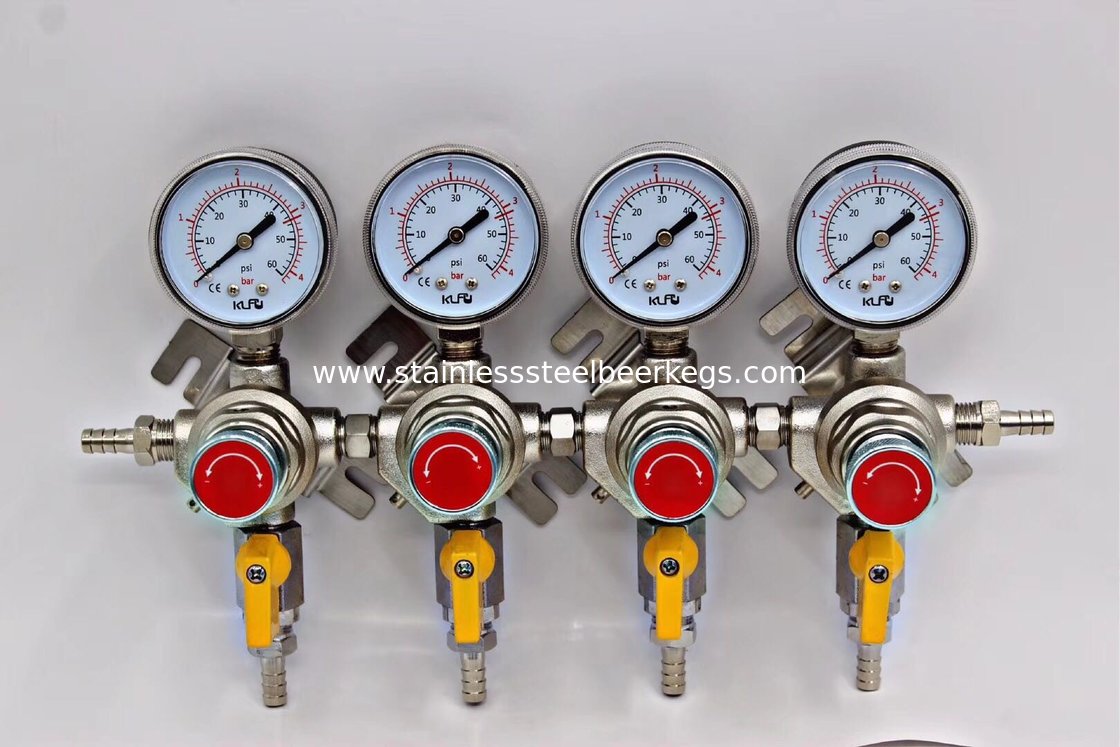 Secondary Regulator for use for beer kegerator cooler, co2 cylinder, with pressure relief valve