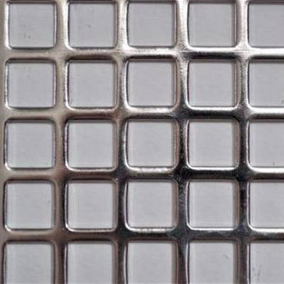 Square Hole Perforated Sheet|Straight Line Pattern 1/4" Hole Size for Separation/Decorative