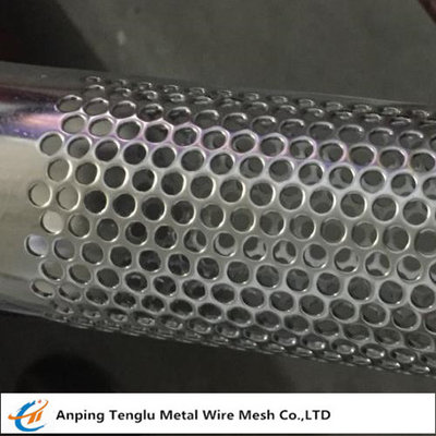 Stainless Steel Perforated Tube|T304 Perforated Pipe with Punching Round Hole Pitch 7mm