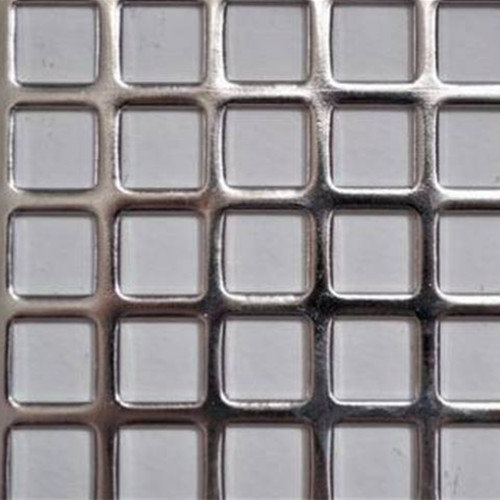 Square Hole Perforated Sheet|Straight Line Pattern 1/4" Hole Size for Separation/Decorative