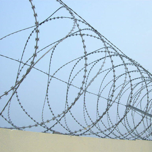 Razor Barbed Wire |Single or Cross Type 56 loops for Security Fencing
