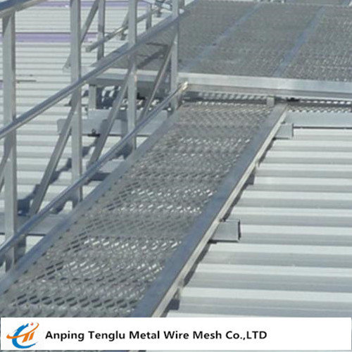 Raised Mild Steel Expanded Walkway Mesh|Expanded Metal Panels 2440x1220 Customized Size