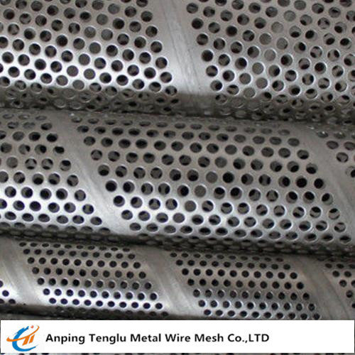 Spiral Perforated Tubes |Made by Stainless Steel/Mild Steel with 45°.60°.90° Hole Arrangements