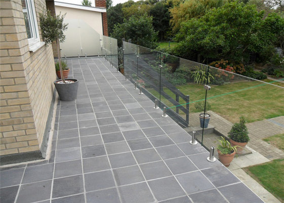 Outdoor Fully Frameless Glass Balustrade Systems For Balconies