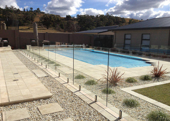 Frameless Tempered Glass Railing System Glass Pool Fence For Sale