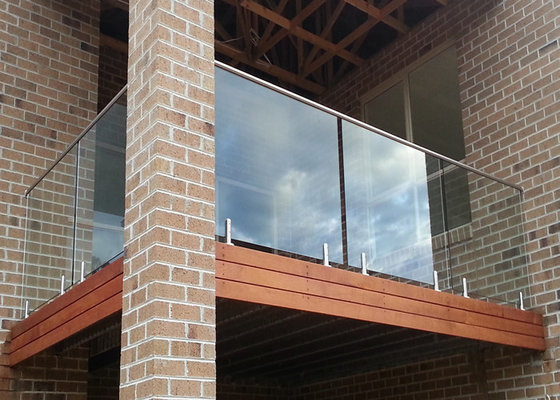 Frameless Toughened Glass Balustrade With Stainless Steel Spigot Design