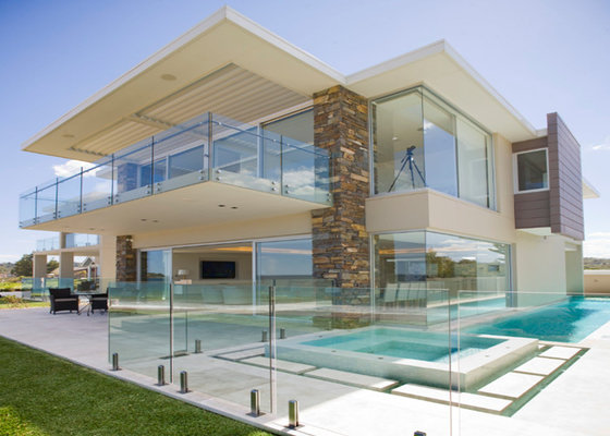 Frameless Tempered Glass Railing System Glass Pool Fence For Sale