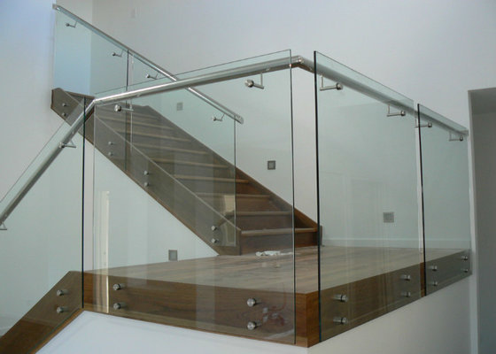 Modern Glass Balcony Railing Interior Tempered Glass Balcony Railing System