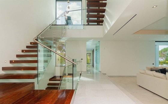 Professional steel staircase detail drawing floating staircase glass railing with engineered tread staircase