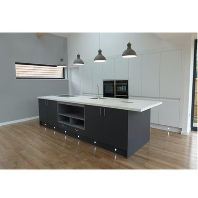 Modern Assembled Wood Grain Kitchen Wall Cabinets American Style Kitchen Cabinets
