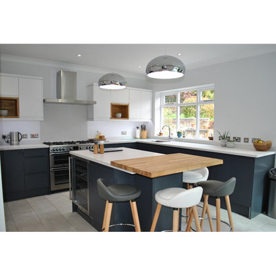 Modern Assembled Wood Grain Kitchen Wall Cabinets American Style Kitchen Cabinets