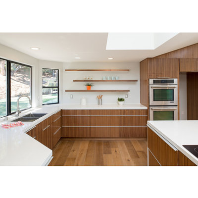 Unassembled Glossy Kitchen Cabinets With Drawers Intergrated Kitchen Cabinets Design European Style