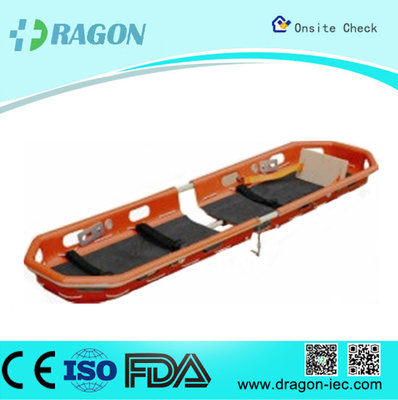 Detachable Mountain Rescue Stretcher Anti Corrosion PE Plastic with Bridles