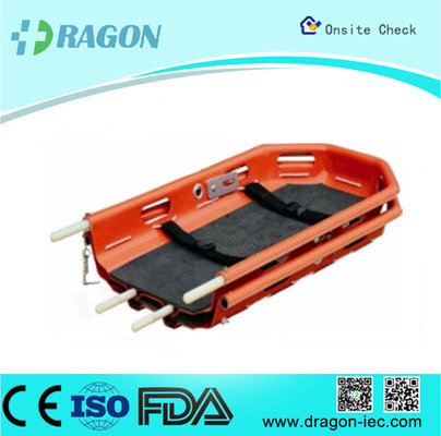 Detachable Mountain Rescue Stretcher Anti Corrosion PE Plastic with Bridles