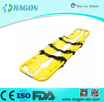 Seperatable Yellow Emergency PE Foldable Stretcher Scoop for Transfer Patients