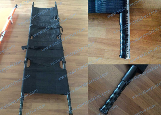 Light Weight First Aid Stretchers Black High Density Oxford Leather