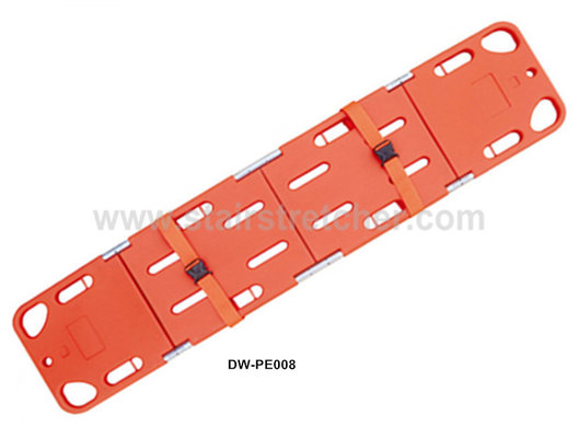 Emergency PE Firmness Spine Board Ambulance Stretcher Foldable
