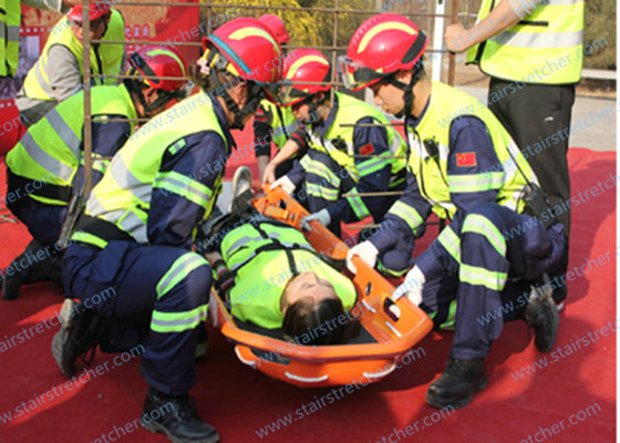 PE Plastic Seperatable Rescue Basket Stretcher Eco Friendly Anti Corrosion